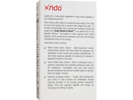 Block & Burn™ Appetite Blocker™ | XNDO Food for Health Block & Burn™ Appetite Blocker™ | XNDO Food for Health
