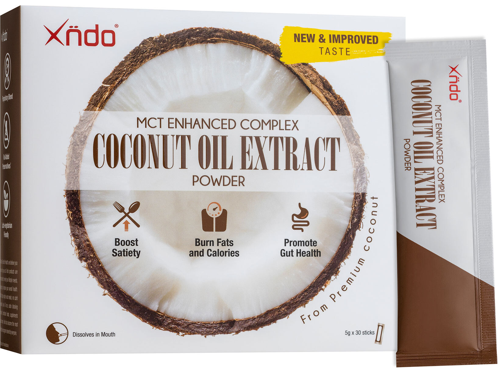 Coconut Oil Extract - MCT Enhanced Fat Burner | XNDO Food for Health